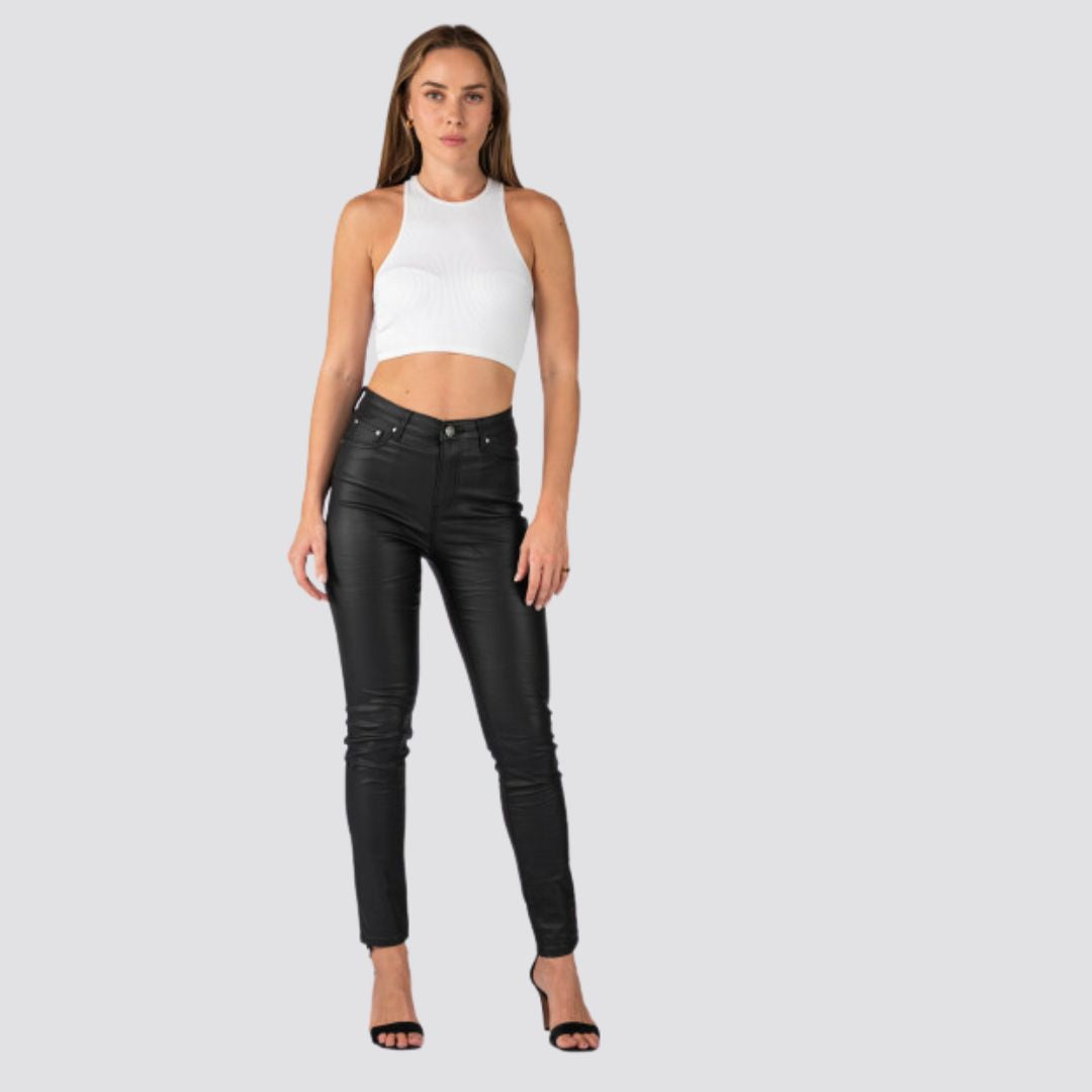 Wakee Wet Look Jean – CloverLaneBoutique